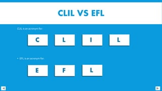 Presentation on clil | PPTX