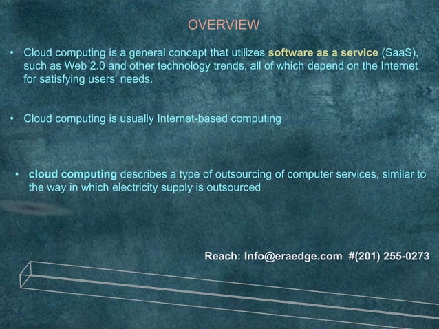 Cloud Computing Overview - EraEdge | PPT