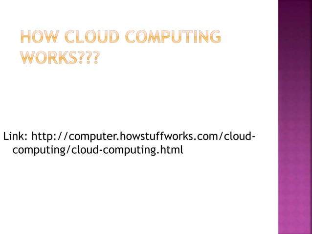Presentation on cloud computing | PPT