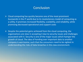 Presentation on Cloud computing | PPTX