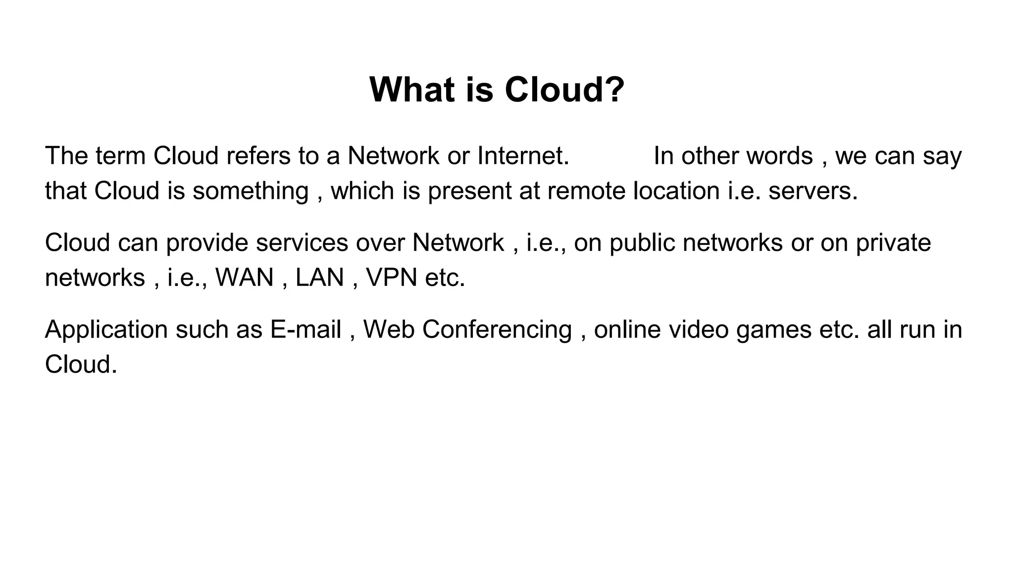 Presentation On Cloud Computingpptx Free Download