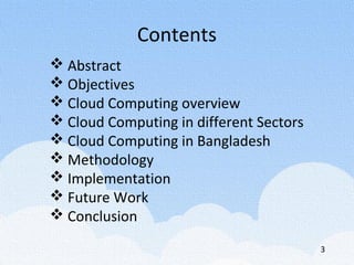 Cloud Computing & its future - On the perspective of Bangladesh | PPT