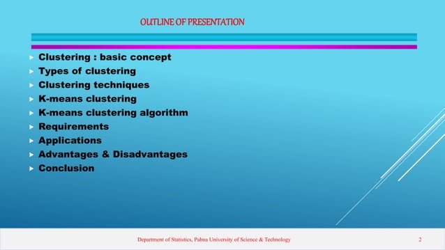 Presentation on K-Means Clustering | PPTX | Computing | Technology ...