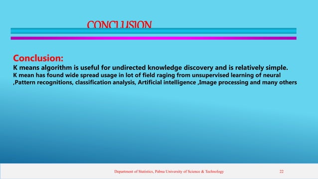 Presentation on K-Means Clustering | PPTX | Computing | Technology ...