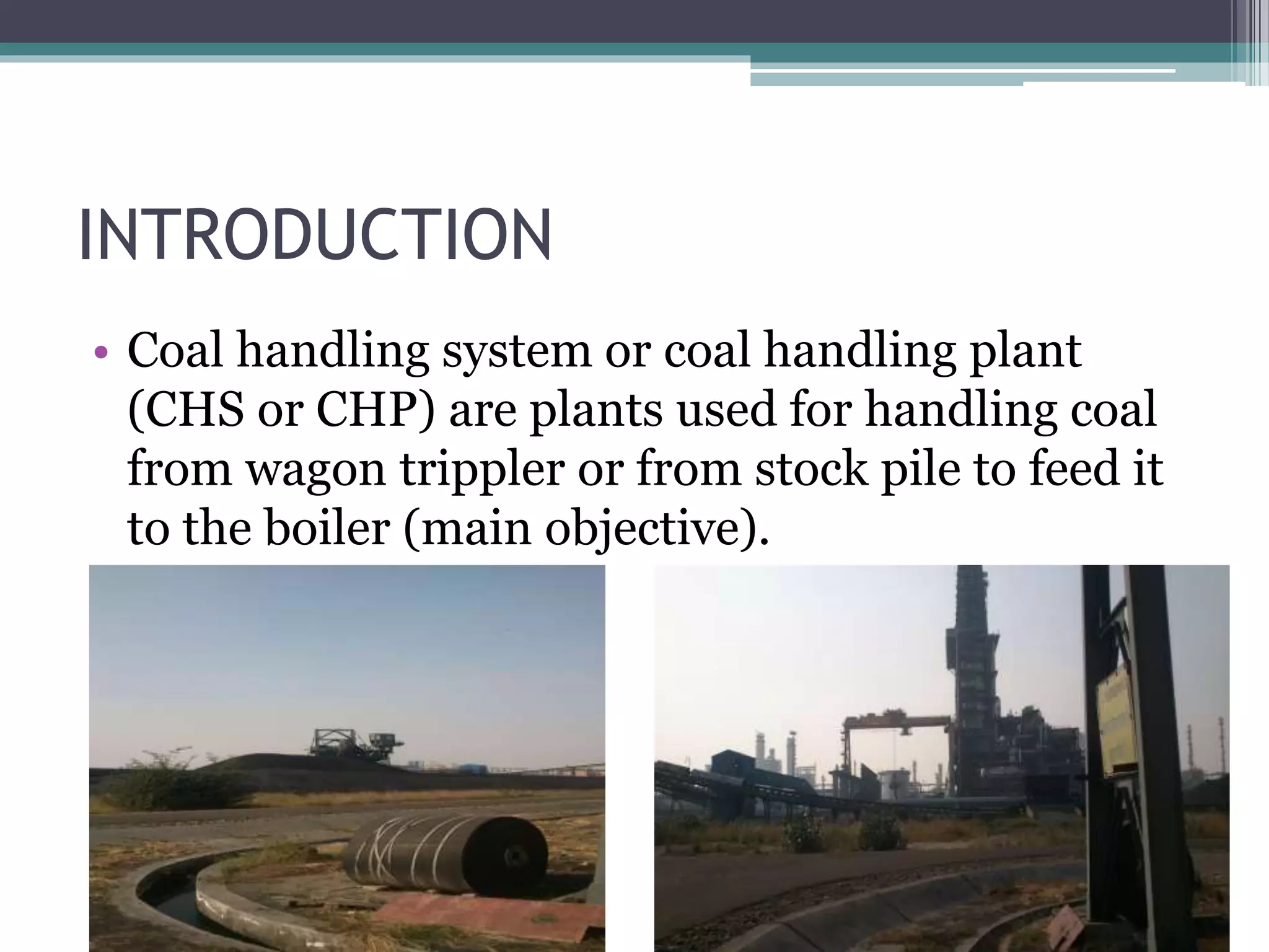 Presentation on coal handling systems | PPTX