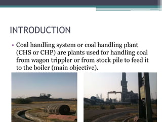 Presentation on coal handling systems | PPTX