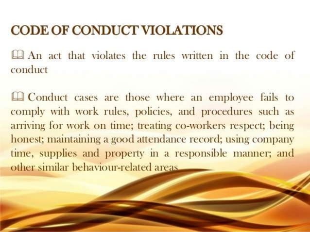 Presentation on code of conduct | PPT | Free Download