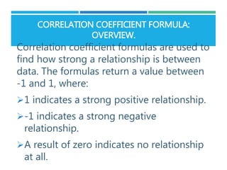 coefficient correlation | PPTX