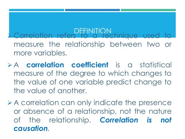 Correlation Meaning