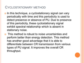 Presentation on cognative radio | PPTX