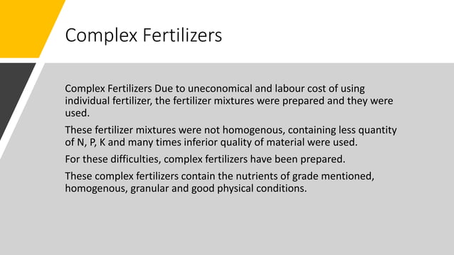 PRESENTATION ON COMMERCIAL FERTILIZERS | PPT