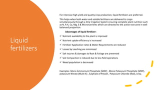 PRESENTATION ON COMMERCIAL FERTILIZERS | PPT