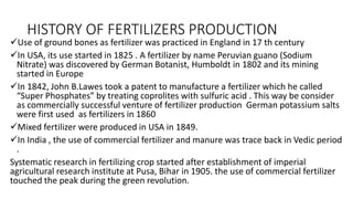 PRESENTATION ON COMMERCIAL FERTILIZERS | PPT