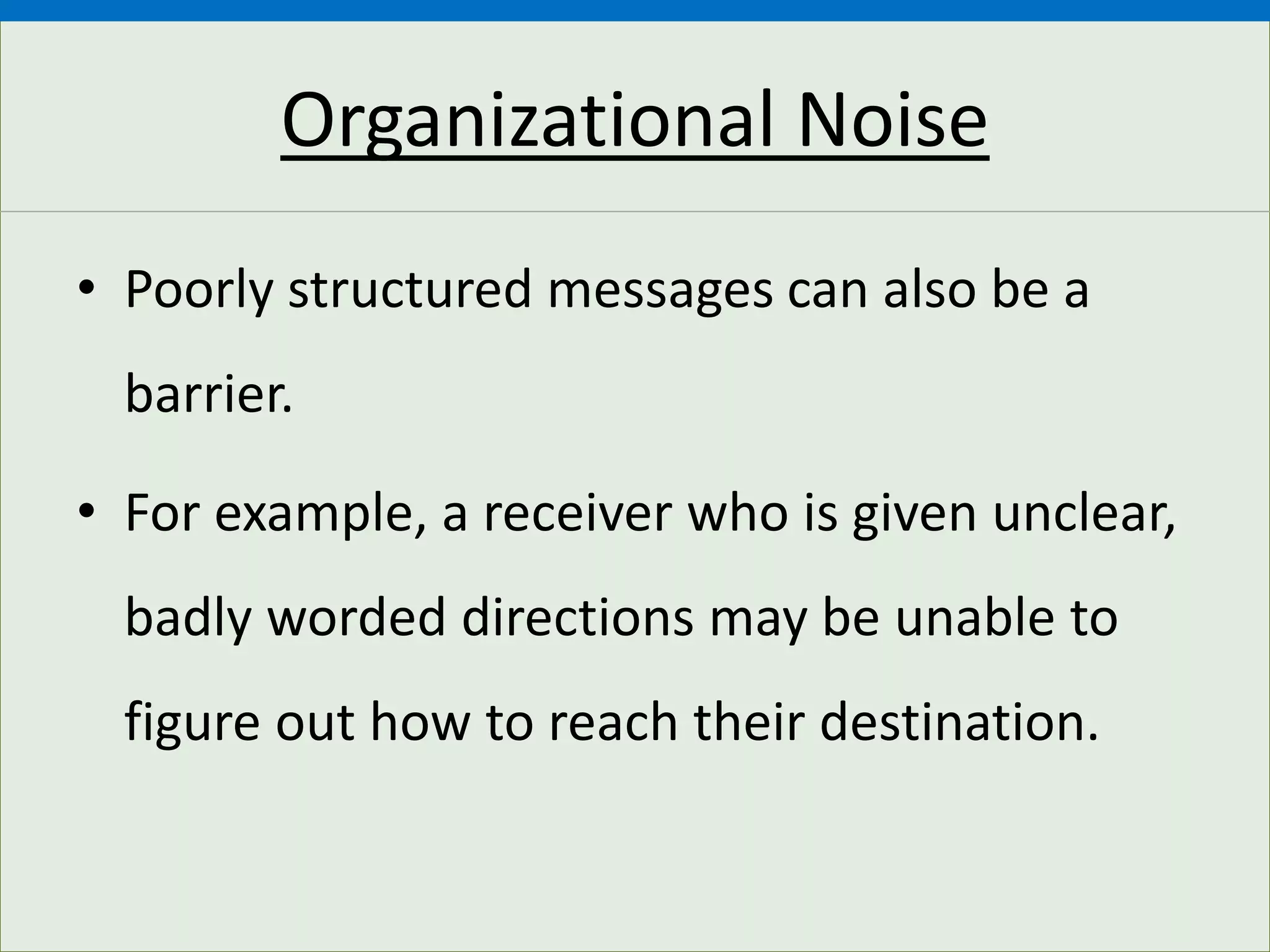 Presentation on communication noise | PPTX