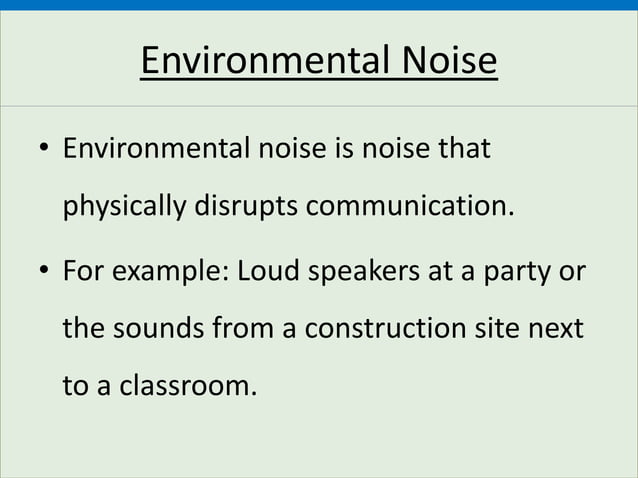 Presentation on communication noise | PPTX | Web Conferencing ...