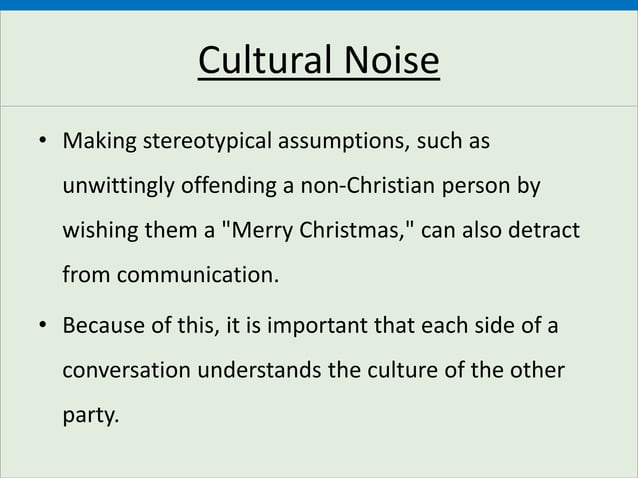Presentation on communication noise | PPTX | Web Conferencing ...