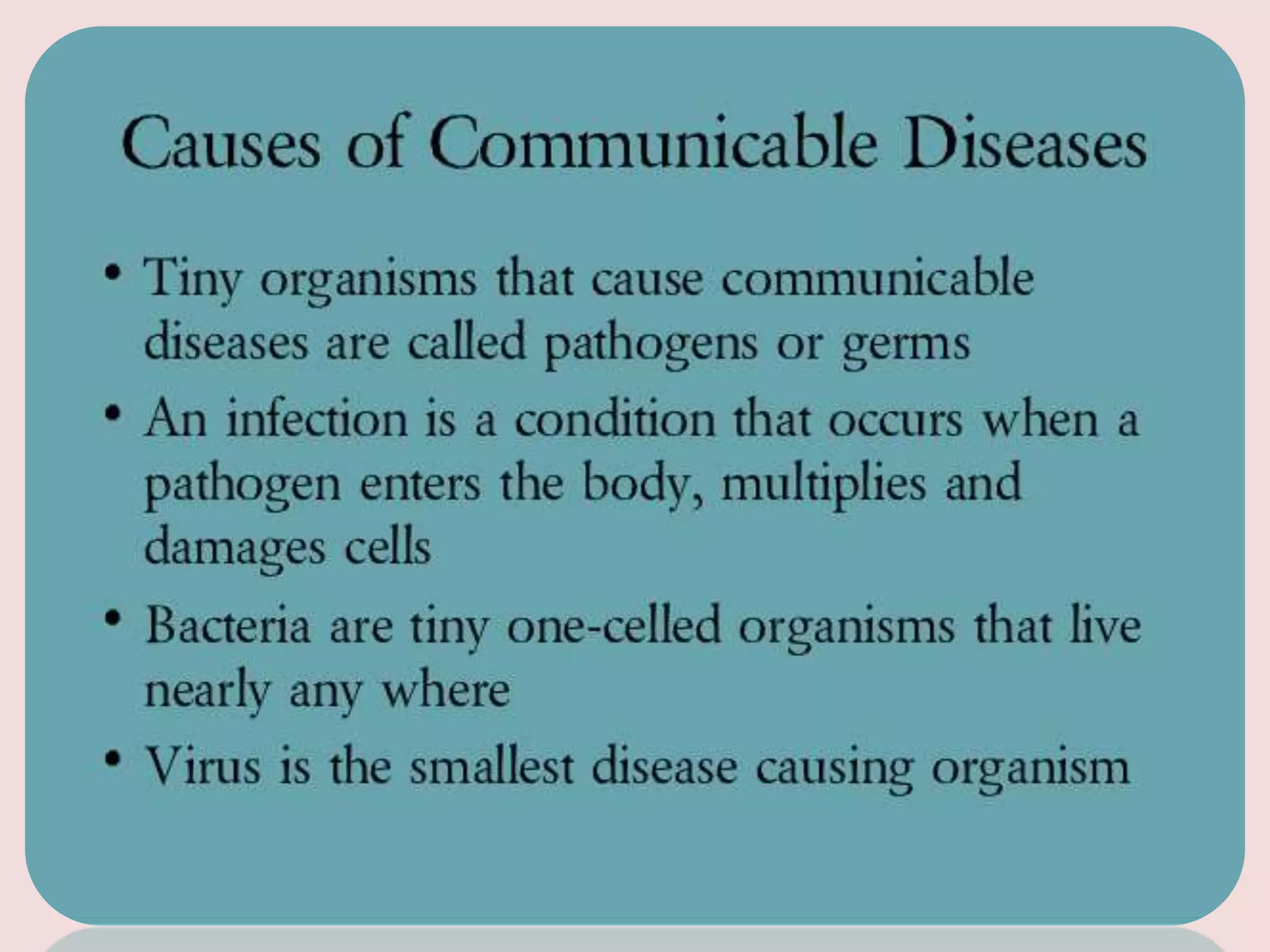 Presentation on communicable diseases | PPTX