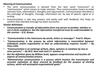 UGC NET- Presentation on communication | PPTX