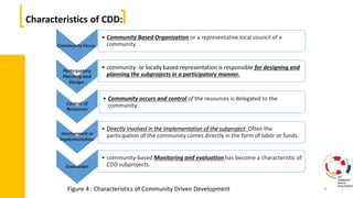 Community driven developement:Methods and Approaches | PPTX