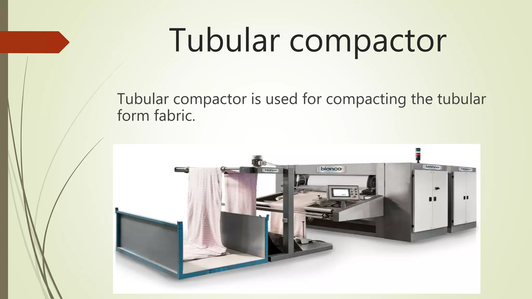 Fabric Compacting Process and Compacting Machines | PPTX