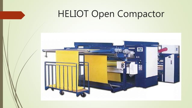 Fabric Compacting Process and Compacting Machines | PPTX