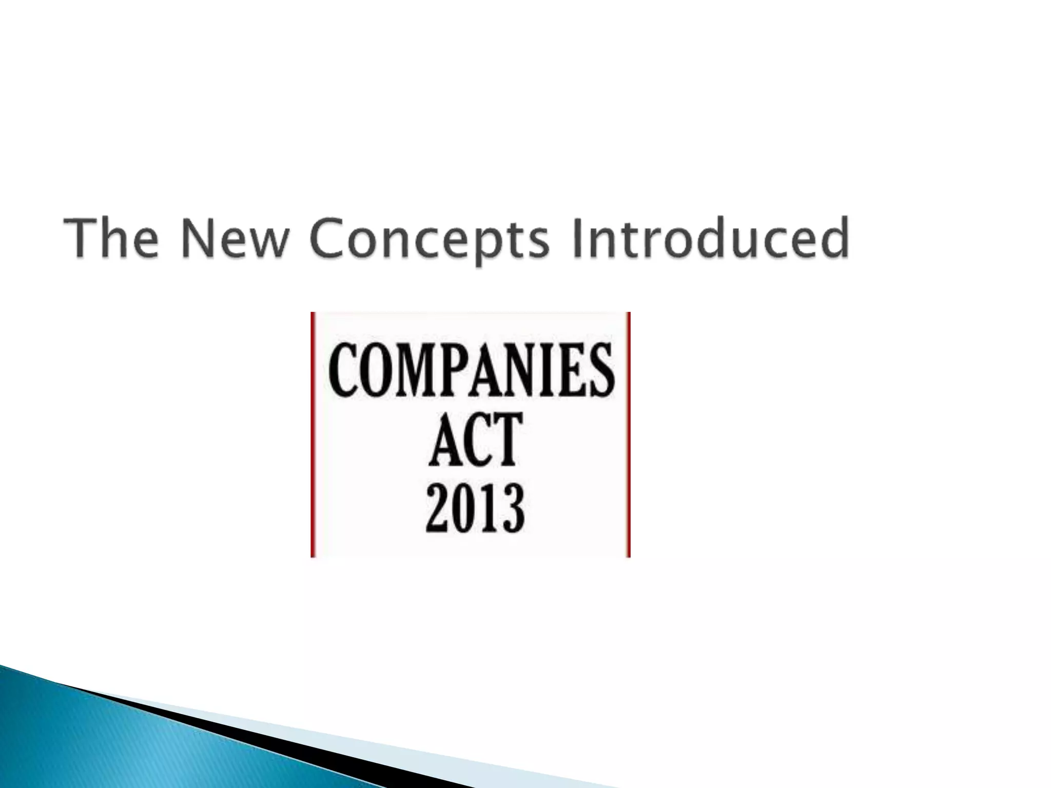 Presentation on companies act 2013... (2) | PPTX