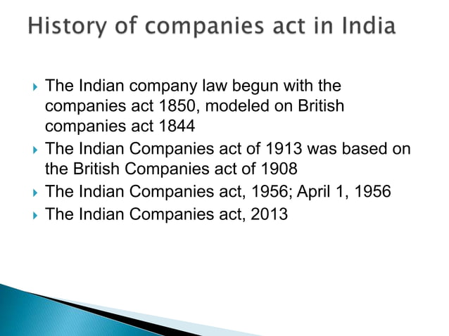 Presentation on companies act 2013... (2) | PPTX