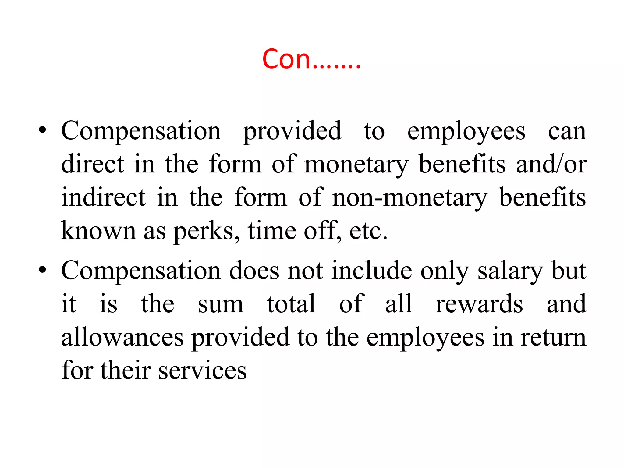 Presentation on compensation | PPTX