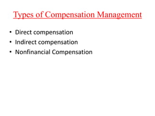 Presentation on compensation | PPT