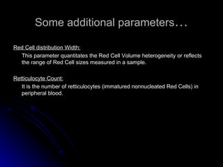 Presentation On Complete Hemogram | PPT