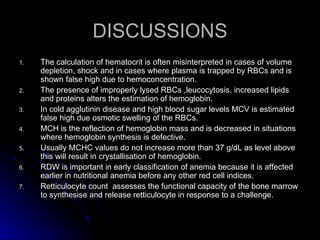 Presentation On Complete Hemogram | PPT