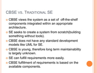 Presentation on component based software engineering(cbse) | PPTX
