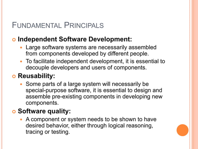 Presentation on component based software engineering(cbse) | PPTX