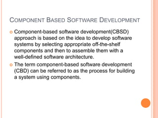 Presentation on component based software engineering(cbse) | PPTX