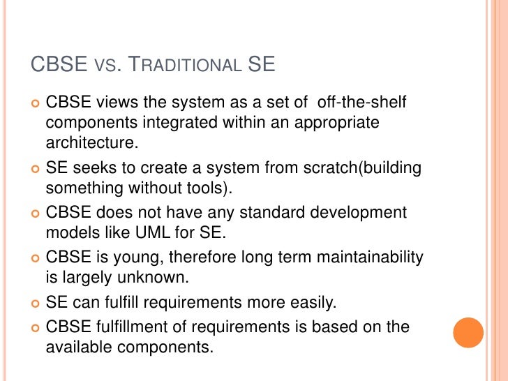 Presentation On Component Based Software Engineeringcbse 0187