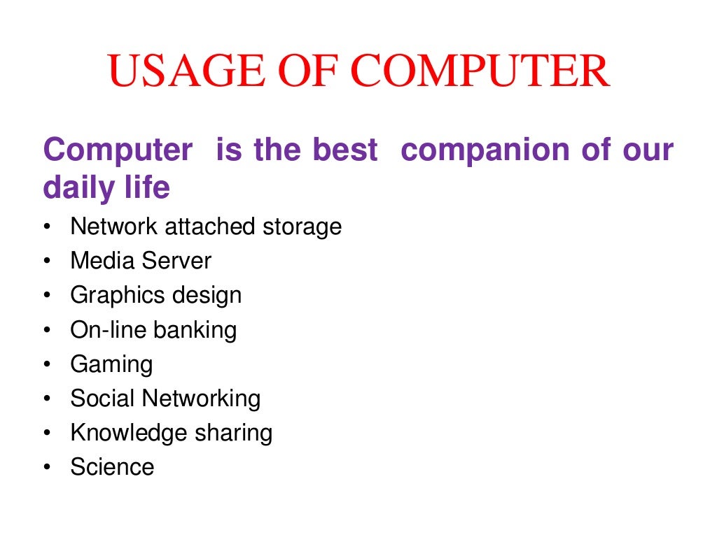 Presentation on computer