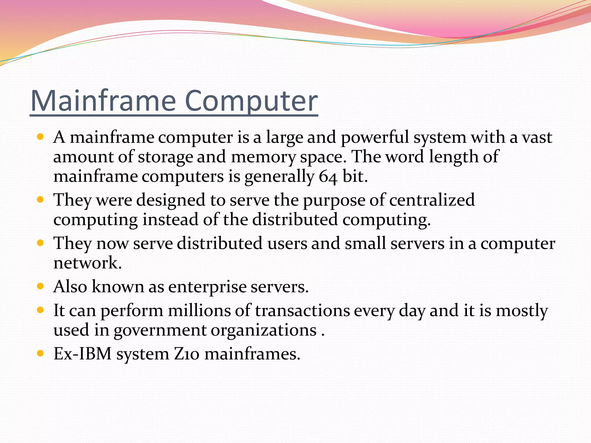 Presentation on computer generation | PPTX