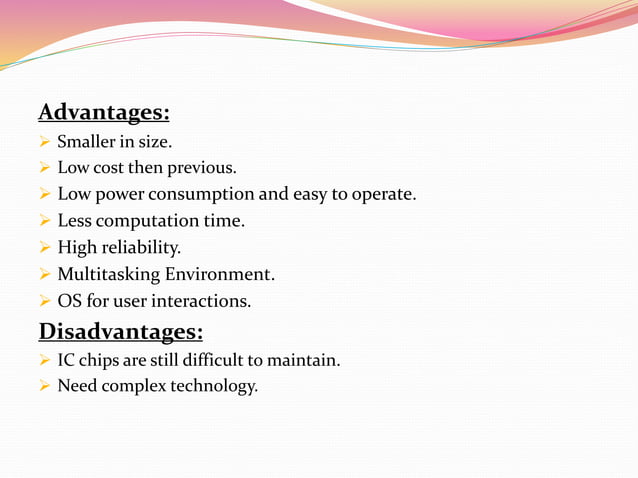 Presentation on computer generation | PPTX