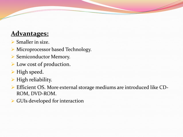 Presentation on computer generation | PPTX