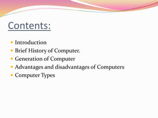 Presentation on computer generation | PPTX