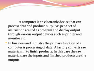 Presentation on computer generation | PPTX