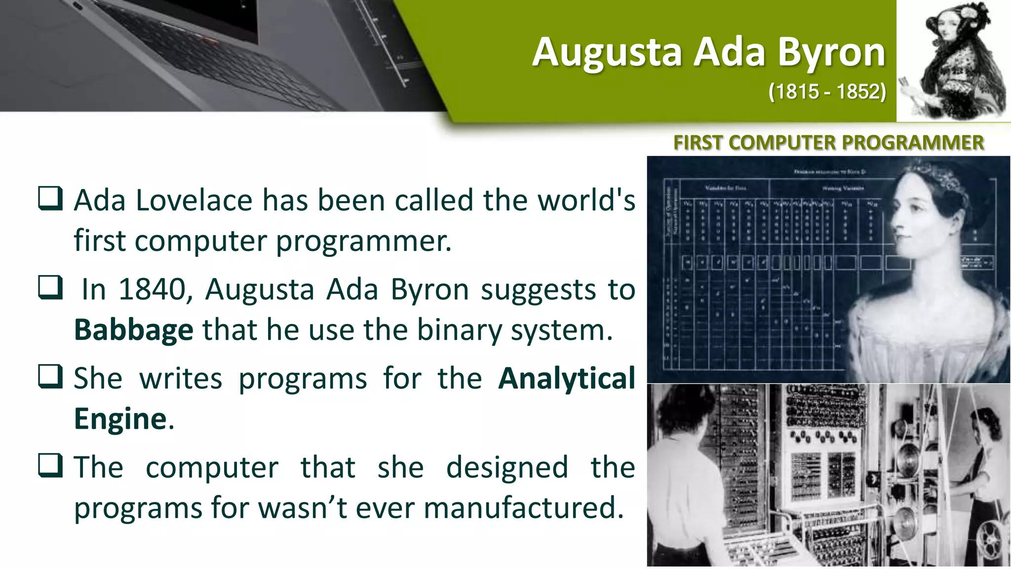 Presentation on computer history & generations (by muhammad shoaib) | PPTX | Computing ...