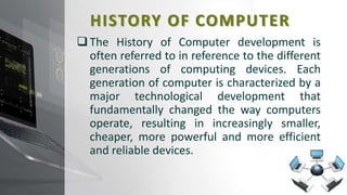 Presentation on computer history & generations (by muhammad shoaib ...