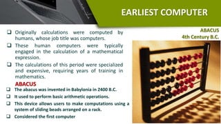 Presentation on computer history & generations (by muhammad shoaib ...