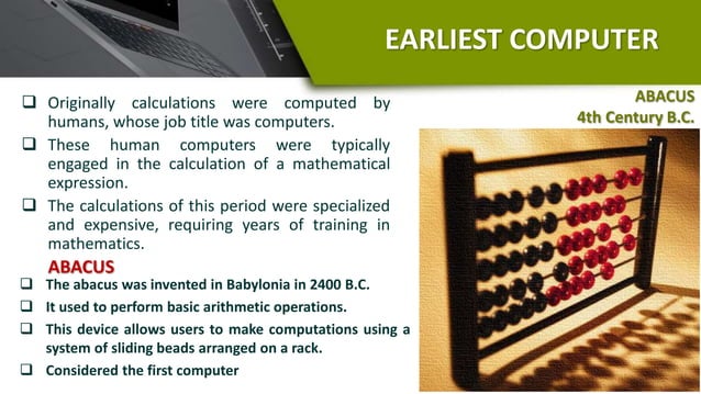 Presentation on computer history & generations (by muhammad shoaib) | PPTX | Computing ...