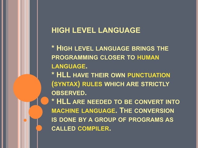 Presentation on computer language | PPTX | Programming Languages | Computing