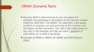 Presentation on computer ram | PPTX