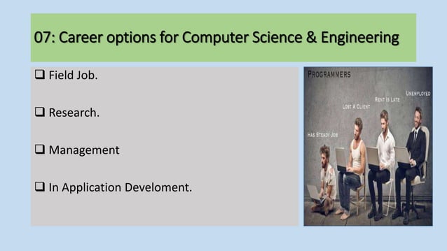Presentation On Computer Science And Engineering Cse Pptx Technology Industry Industries