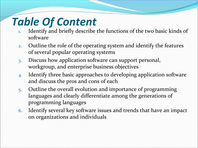 Presentation on computer software | PPT