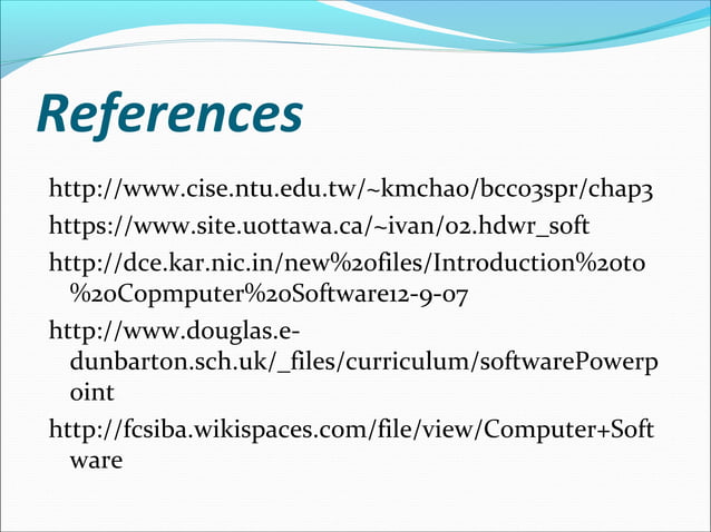 Presentation on computer software | PPT